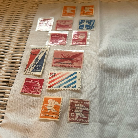 Design | Vintage Us Airmail And Postage Stamps Collection | Poshmark